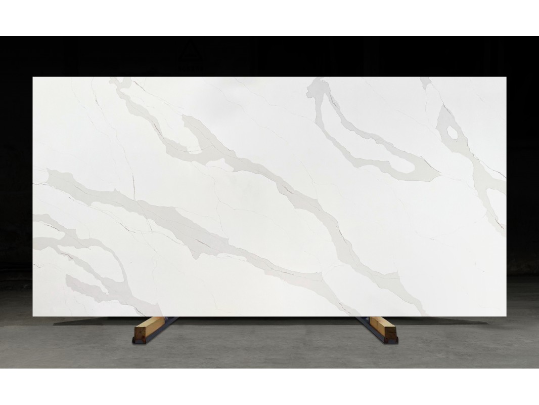 Wholesale Calacatta Oro White Quartz Slab Kitchen Countertops